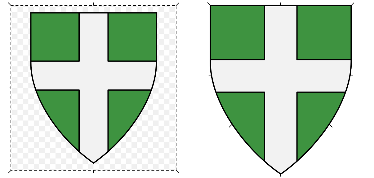 Charges Which Can Appear To Be An Armorial Display in a Fieldless Badge ...